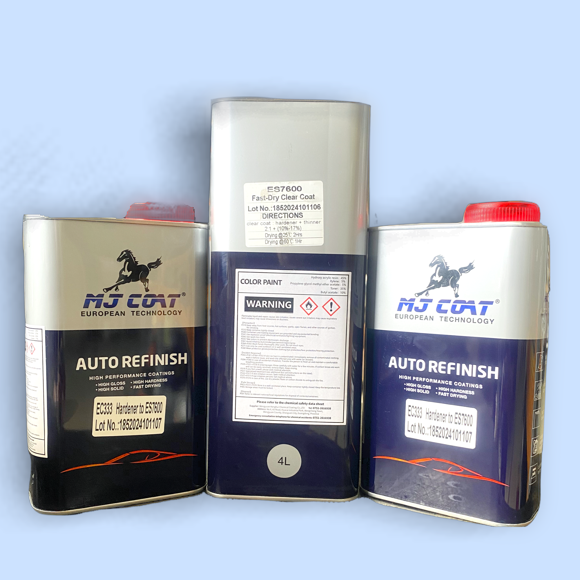 Fast Dry Clear Coat (4L) and Hardener (1Lx2) Kit | True Blue Performance
