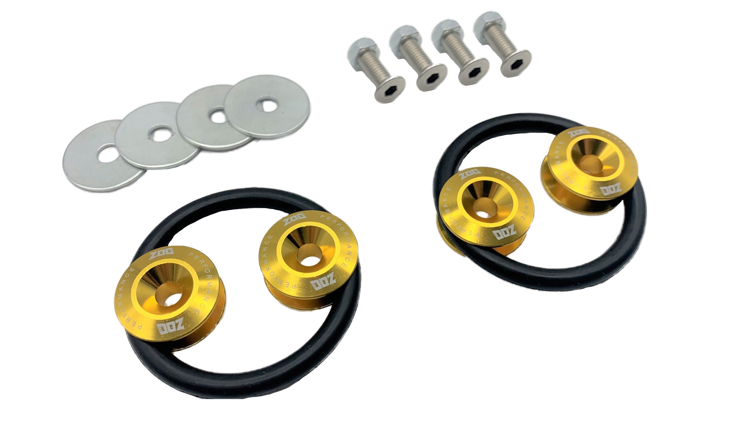 QUICK RELEASE FASTENER KIT - 4 GOLD FASTENERS & 2 BANDS | True Blue ...